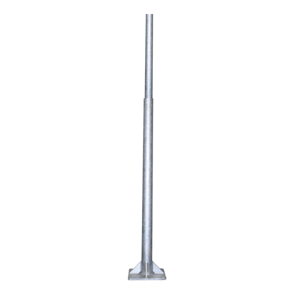 Poste tubular 7 metros galvanizado 4" | ORBE