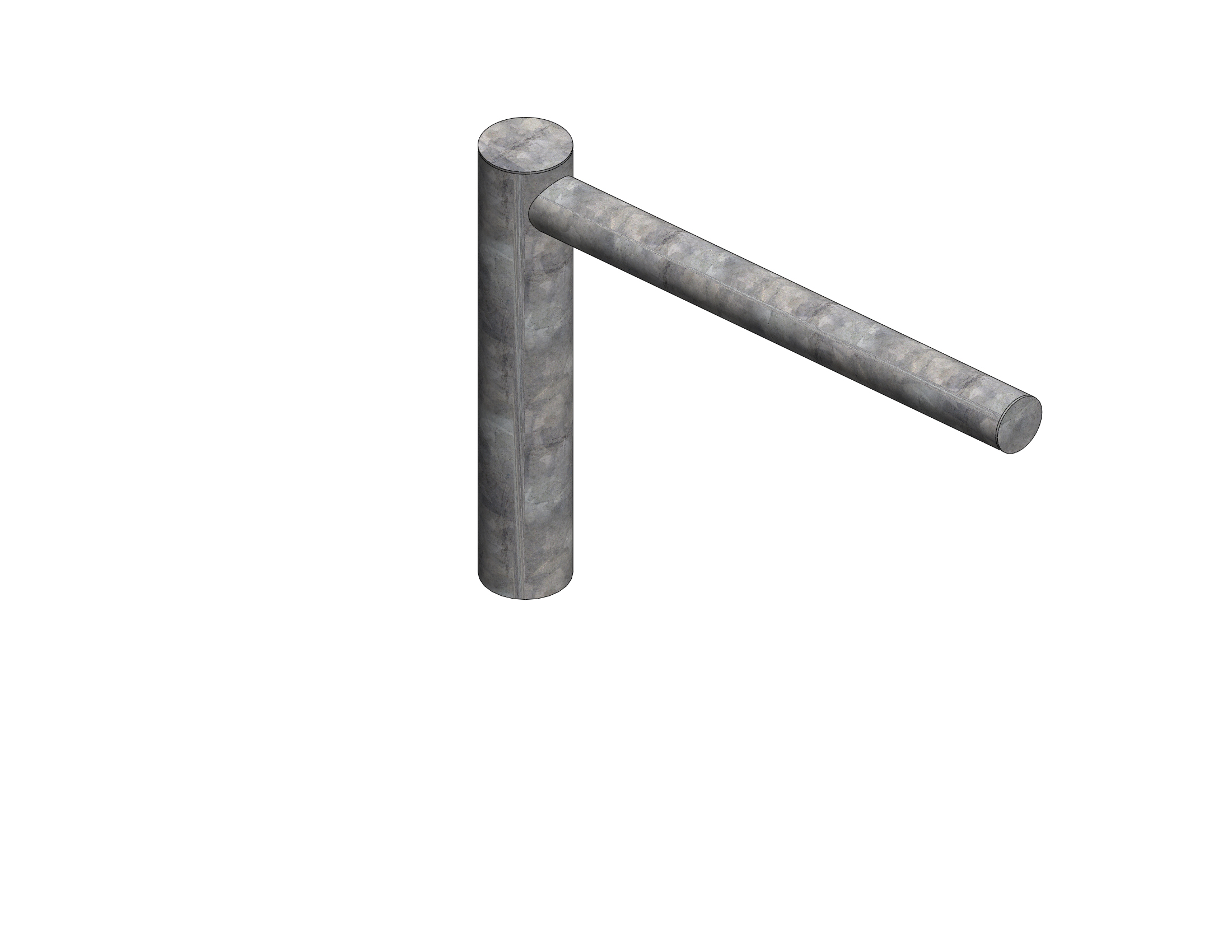 Brazo recto simple 2 metros | ORBE